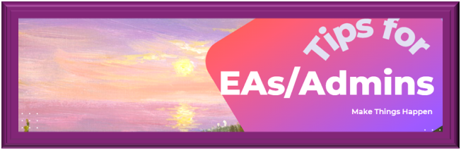 ***Tips for Executive Assistants/Admins*** – Online Professional Portfolio